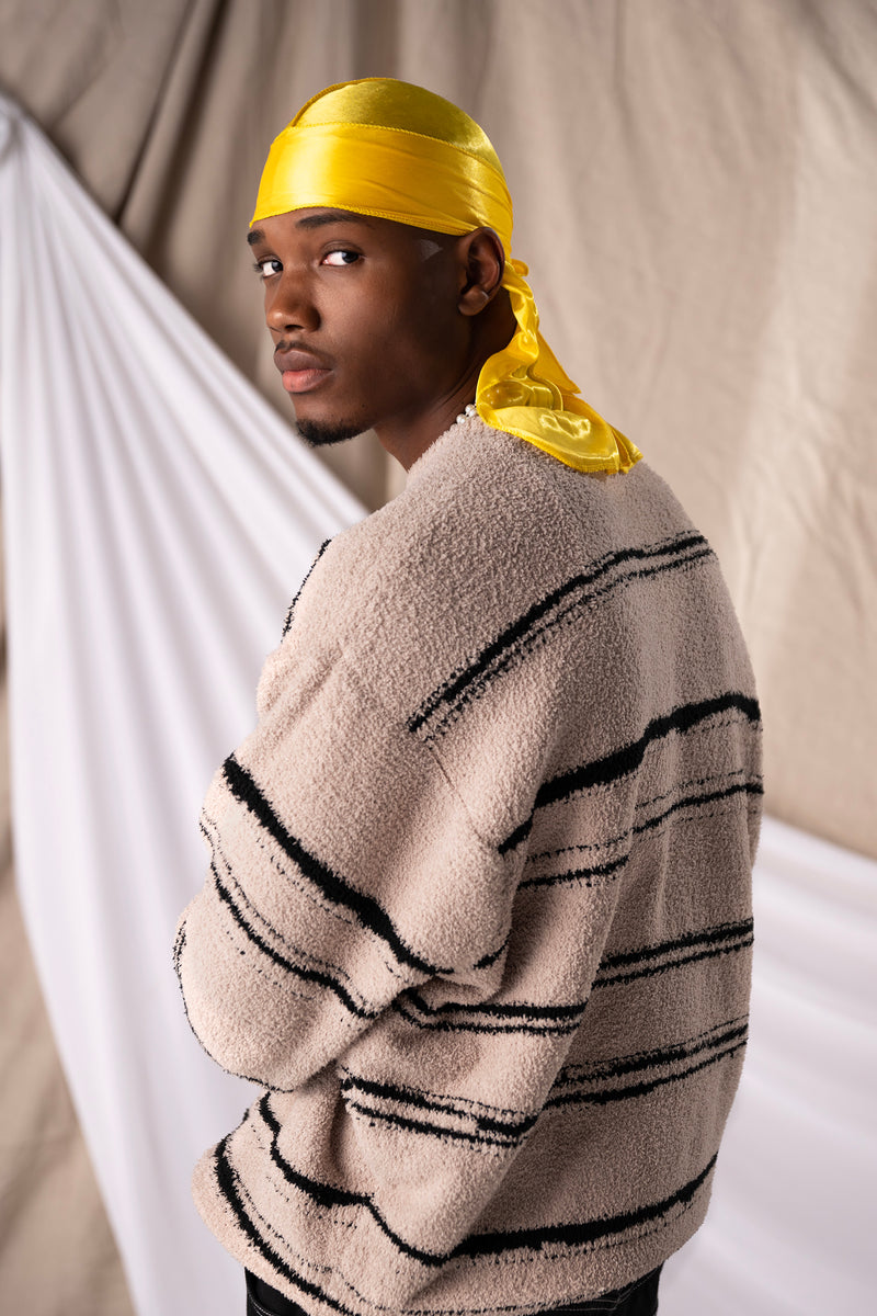 YELLOW SILKY SATIN DURAG – AKENA